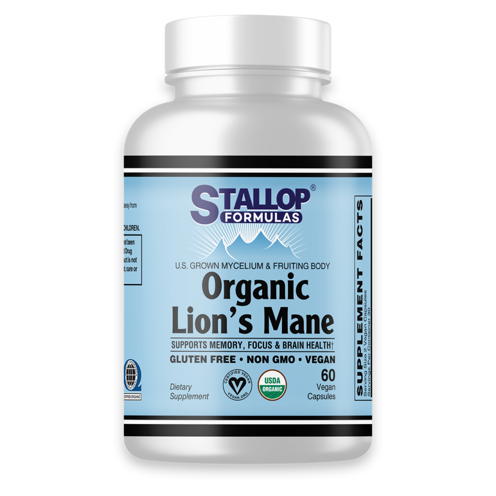 Organic Lion's Mane for Cognitive Support † | Stallop Formulas®