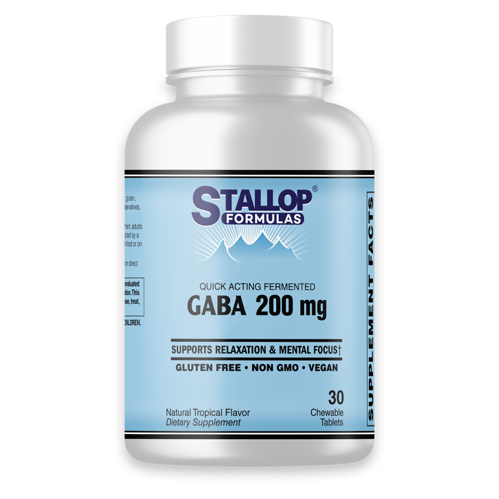 Chewable GABA 200MG 30 Tablets | Stallop Formulas®